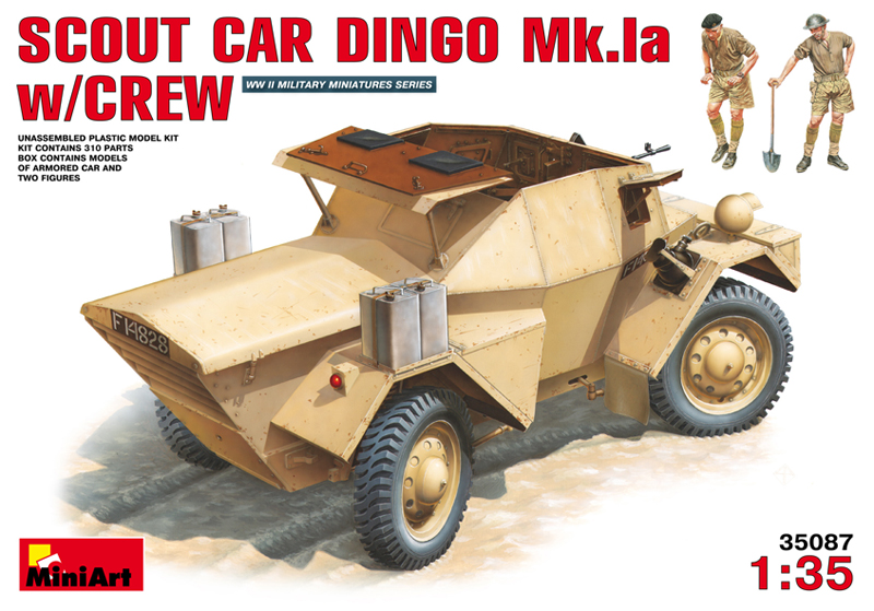 Dingo Mk.1a, 8th Armoured Div - MiniArt 1/35 scout car - Mediterranean ...