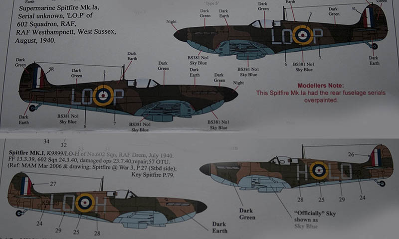 Spitfire Mk1, Two from 602 - Battle of Britain Group Build III ...